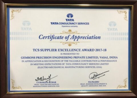 Awards Recognition - Gemsons